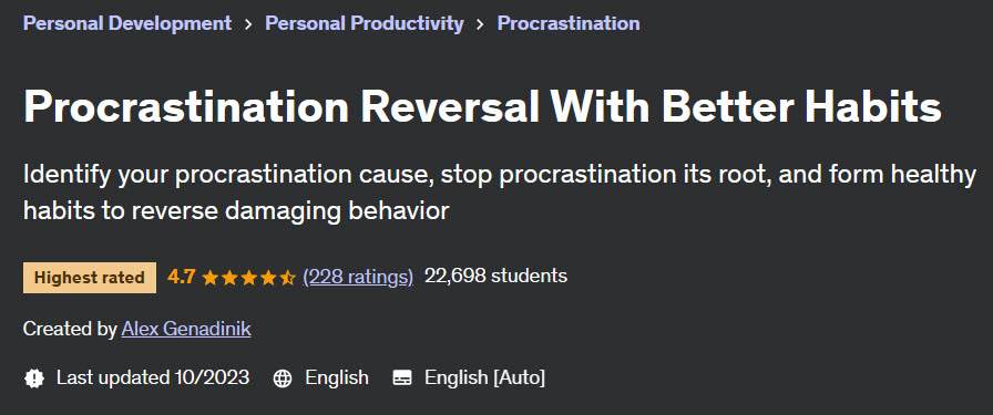 PLR Procrastination Reversal-8 – DFY Data
